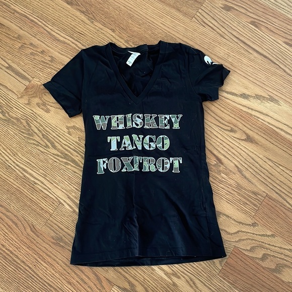 Bella Canvas | Tops | Whisky Tango Foxtrot Camouflage Lettered Vneck ...